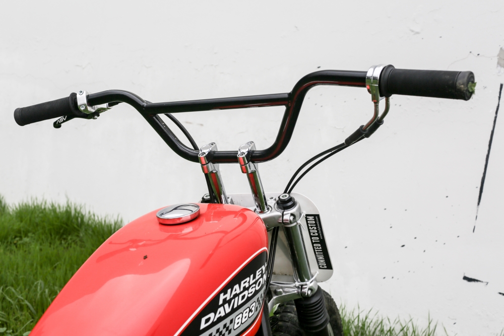 Burly Brand 1 Inch Scrambler Bar In Black For 1982-2022 Harley Davidson ...