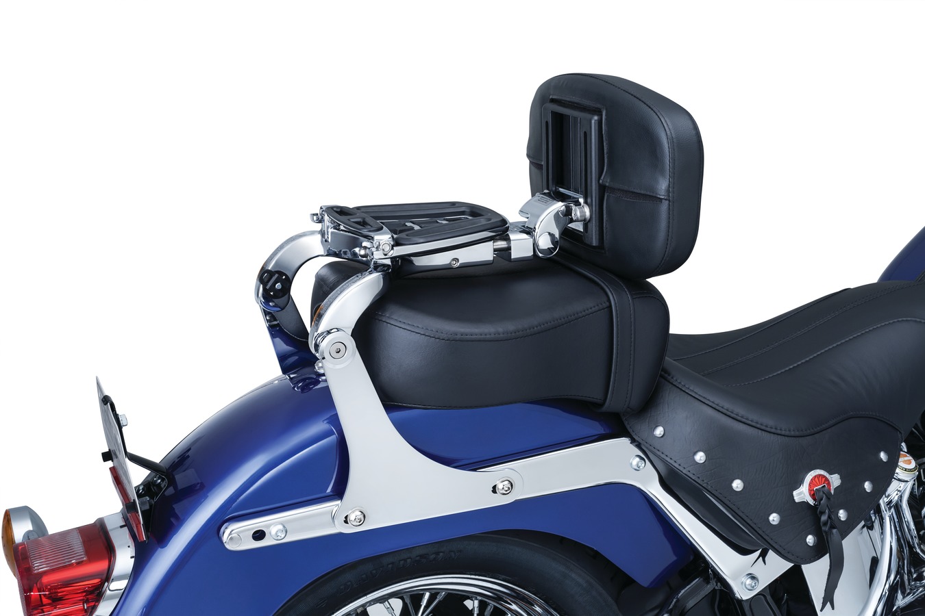 Kuryakyn Multi-Purpose Driver and Passenger Backrest In Chrome Finish ...