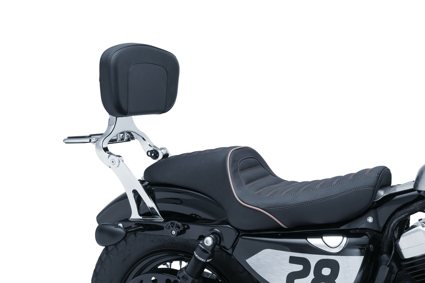 Kuryakyn Multi-Purpose Driver and Passenger Backrest In Chrome Finish ...