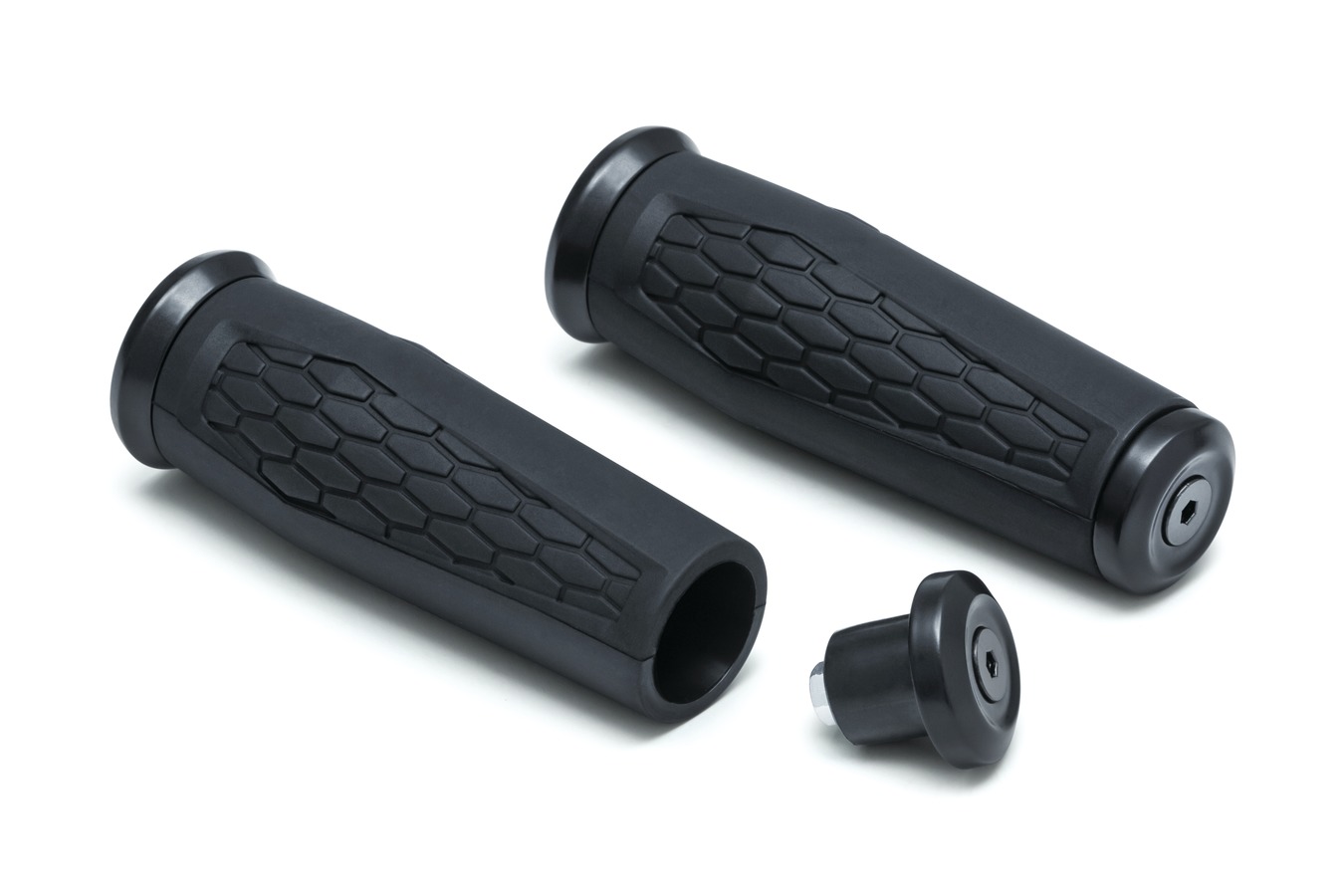 Kuryakyn Universal Hex Grips For 1 Inch Handlebars In Satin Black ...
