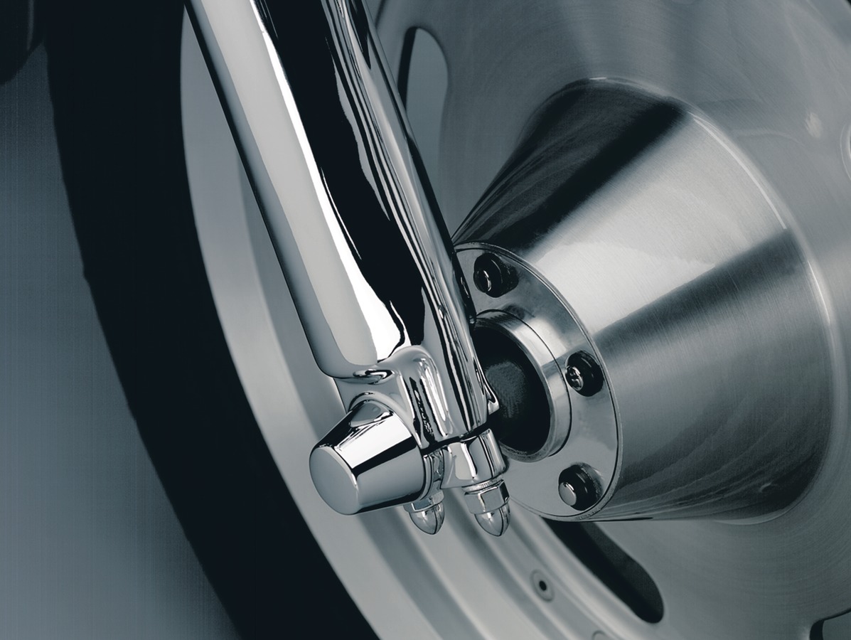 Kuryakyn Front Axle Caps For Earlier Harley Davidson Motorcycles In ...