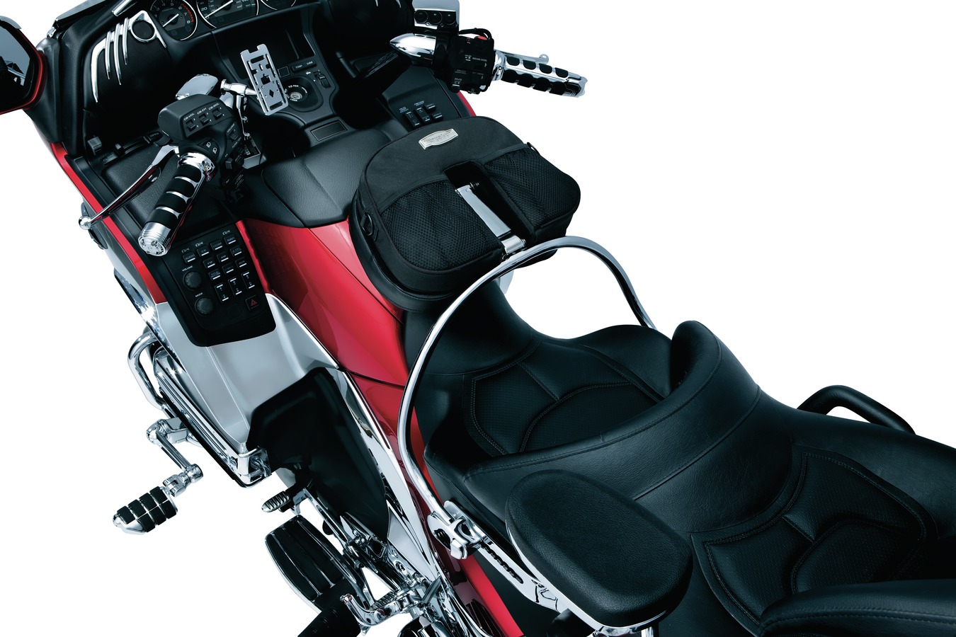 Kuryakyn Revolution Driver Backrest In Chrome For Honda 2012-2017 Gold ...