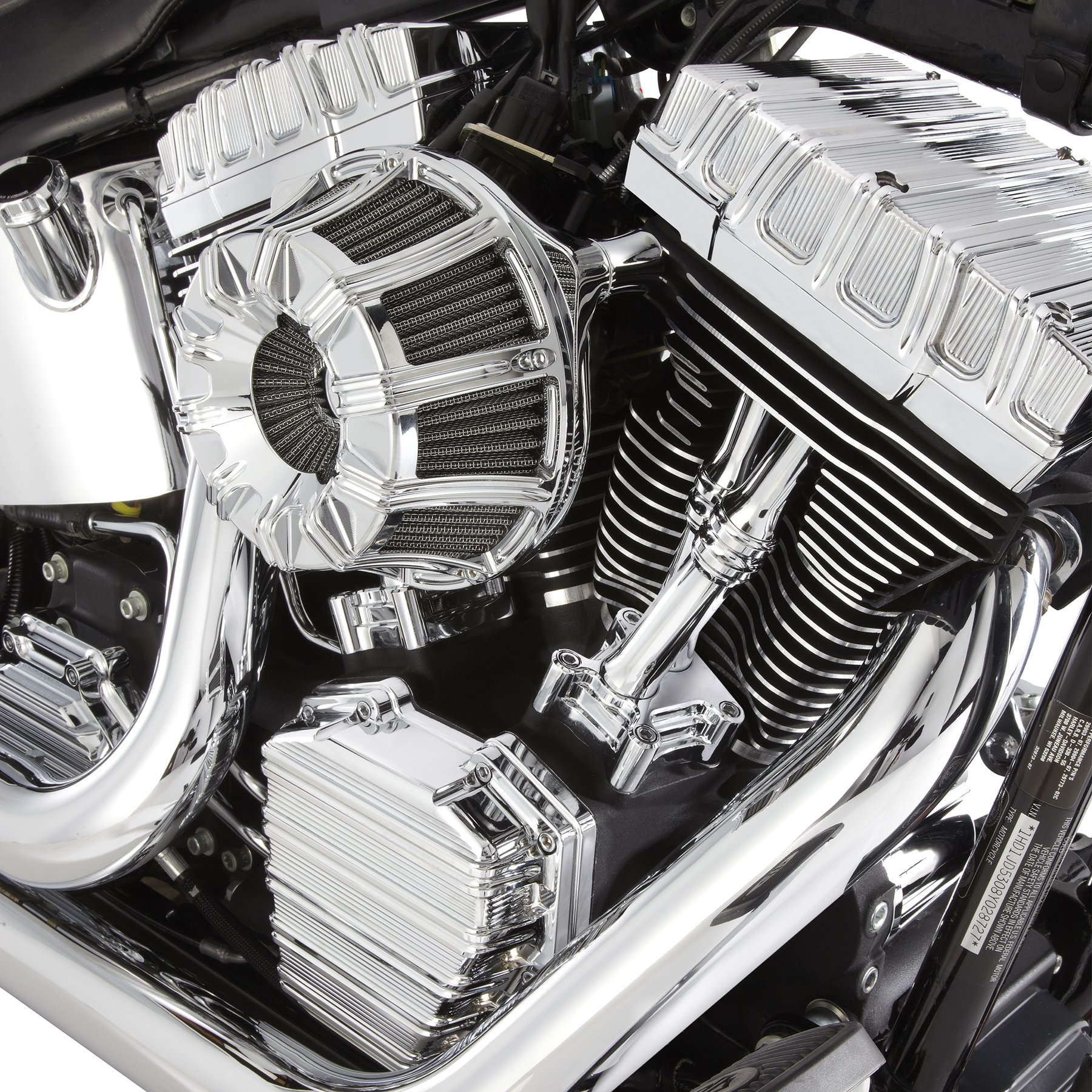 Arlen Ness 10-Gauge Pushrod Cover Kit In Chrome For Harley Davidson ...