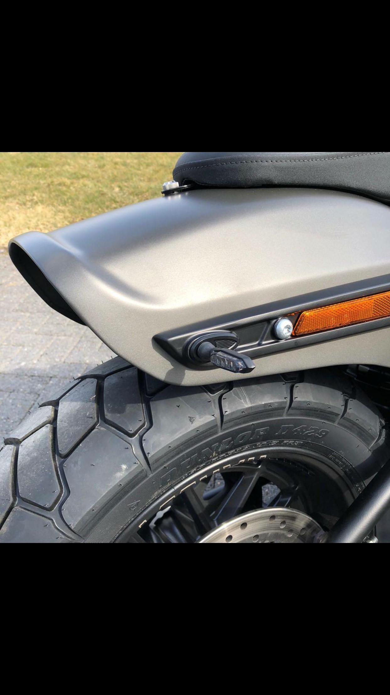 Kodlin Fender Strut Turn Signal Hole Covers In Black Finish (K68483 ...