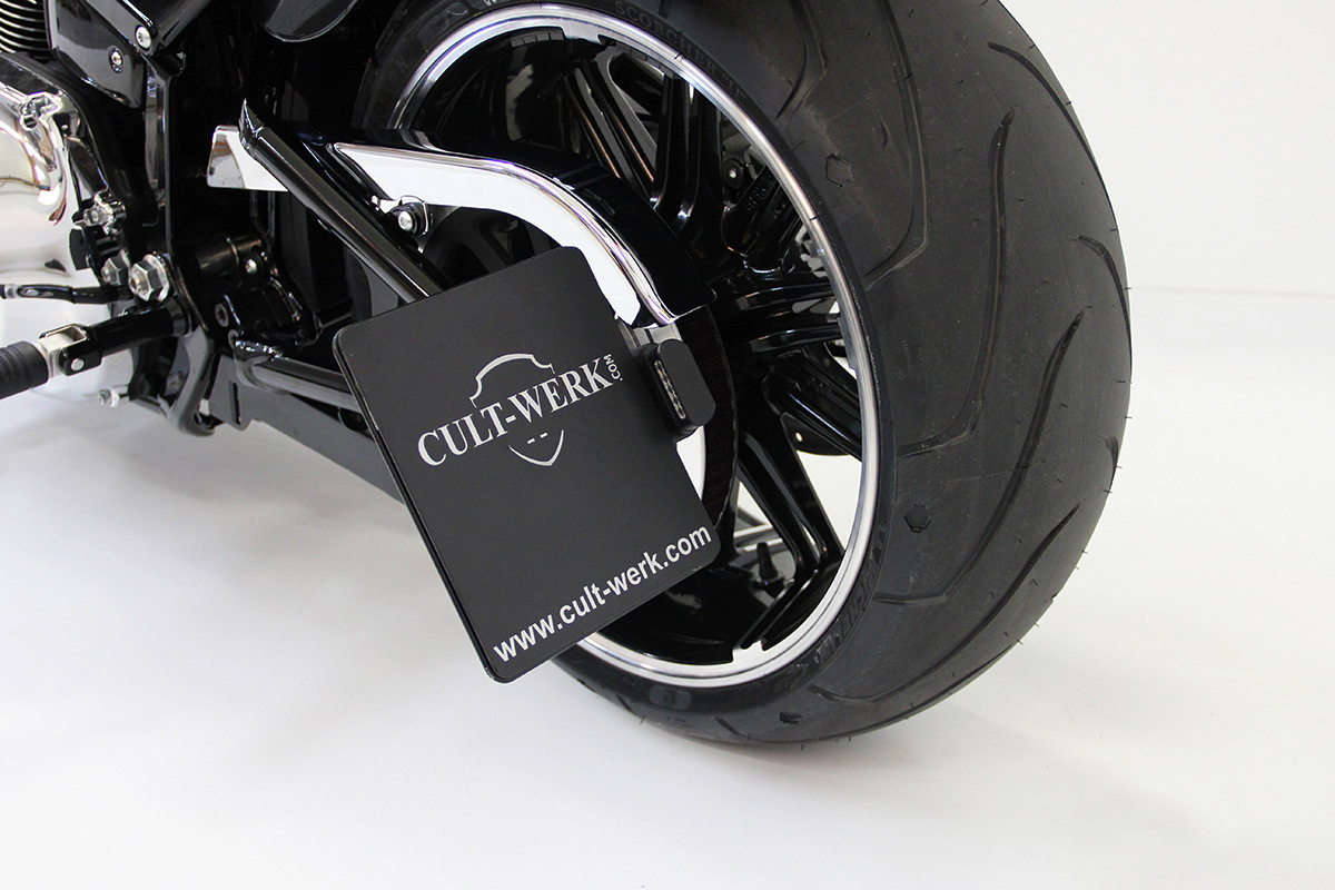 Cult Werk 210x170mm Austria Side Mount License Plate Bracket in Gloss ...