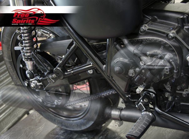 Free Spirits Belt Drive Conversion In Black For Triumph Bonneville T120 ...