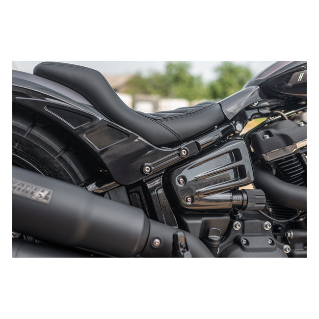 Killer Custom Avenger Side Covers in Black Finish For 2018-2023 FXBB ...