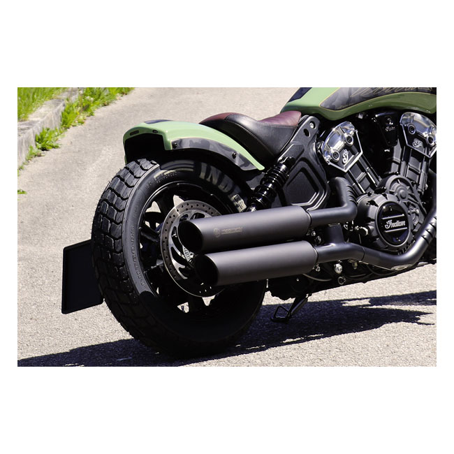 Cult Werk Gloss Black Bobber Rear Fender Including Lighting For Indian ...