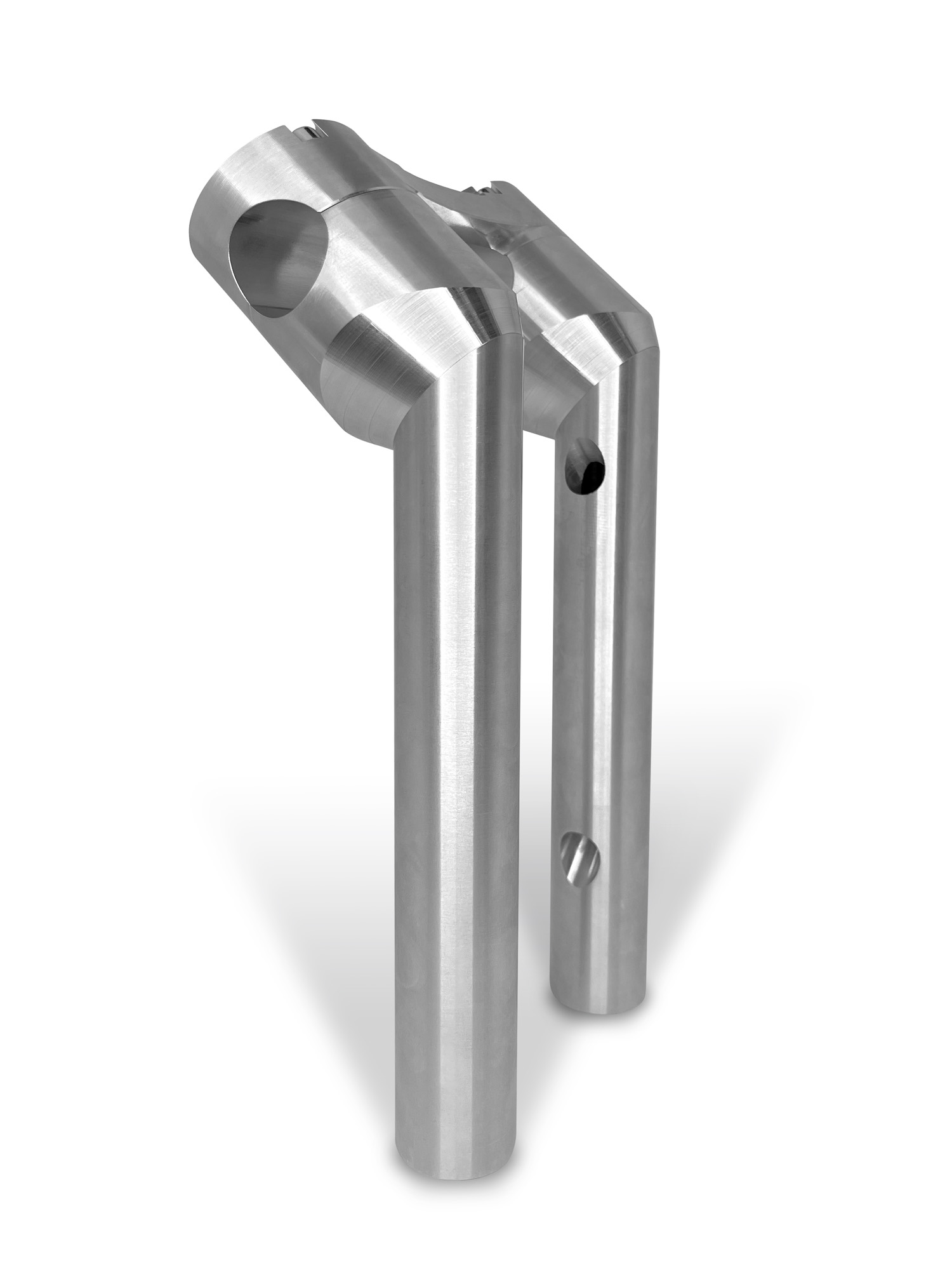 Heinz Bikes 6 Inch Clubstyle Pullback Risers In Silver With Silver Top ...