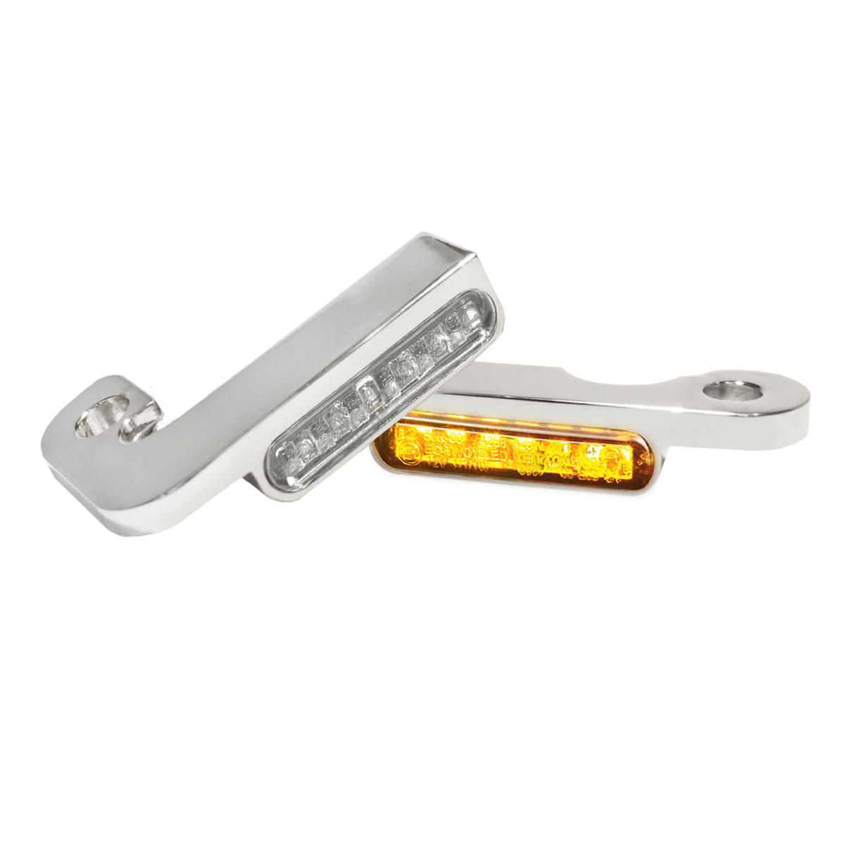 Heinz Bike LED Handlebar Turn Signals in Natural/Chrome Finish For 1999 ...