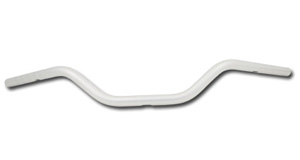 LSL E-Approved Clubman 1 Inch 3-Hole Aluminium Handlebars In Silver ...