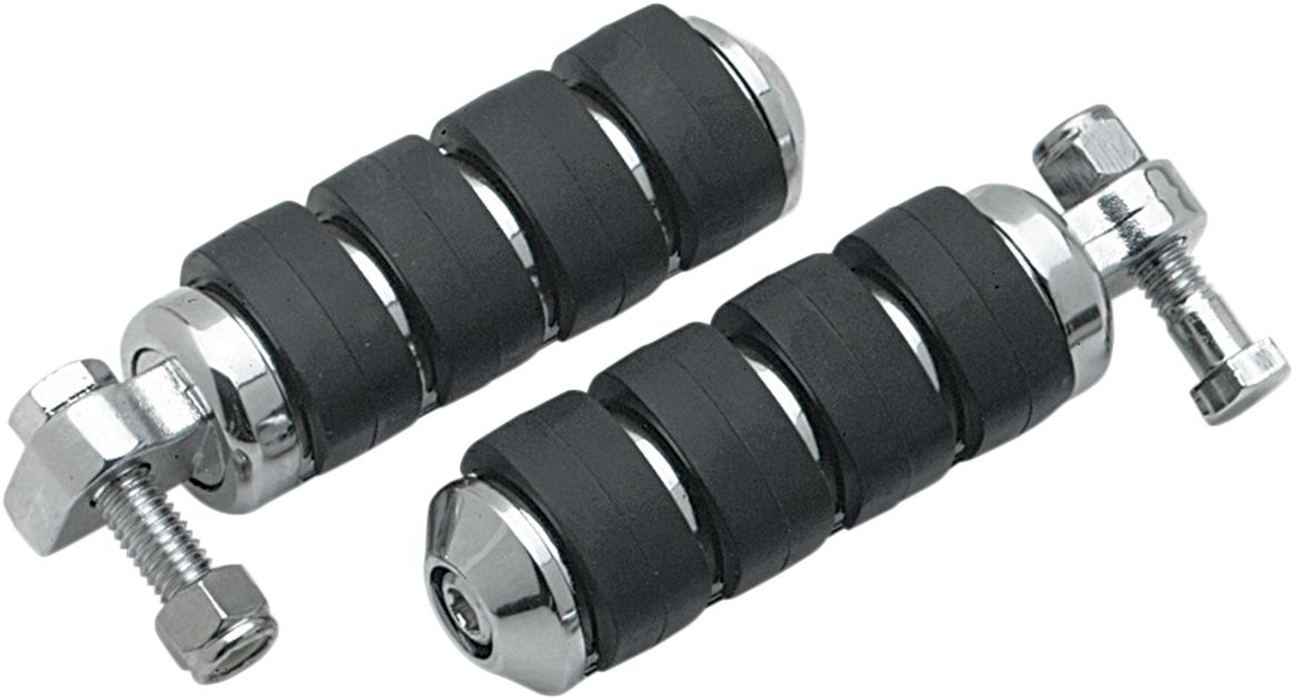 Kuryakyn Small ISO-Pegs With Male Mount Adapters In Chrome Finish (8000 ...