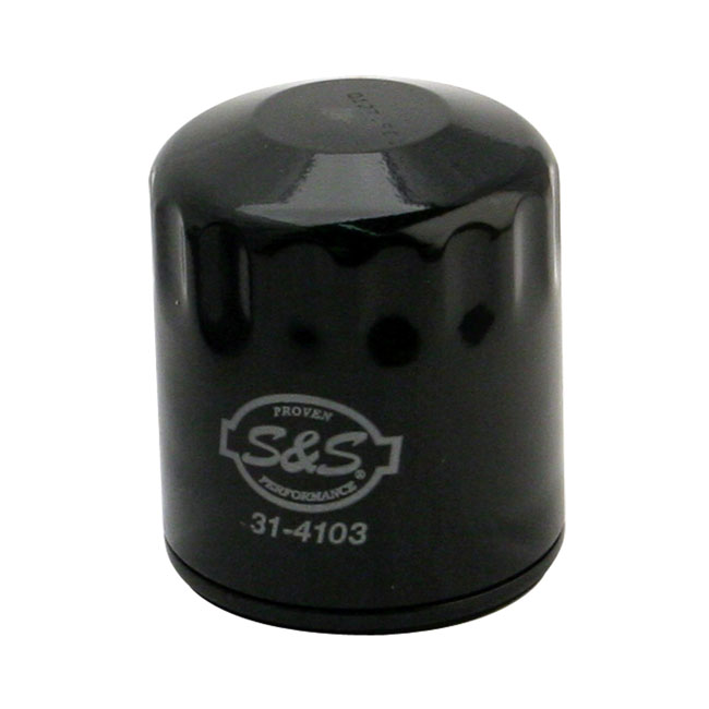 S&S Spin On Oil Filter In Black Finish For 1999 Softail, 1999-2017 Twin ...