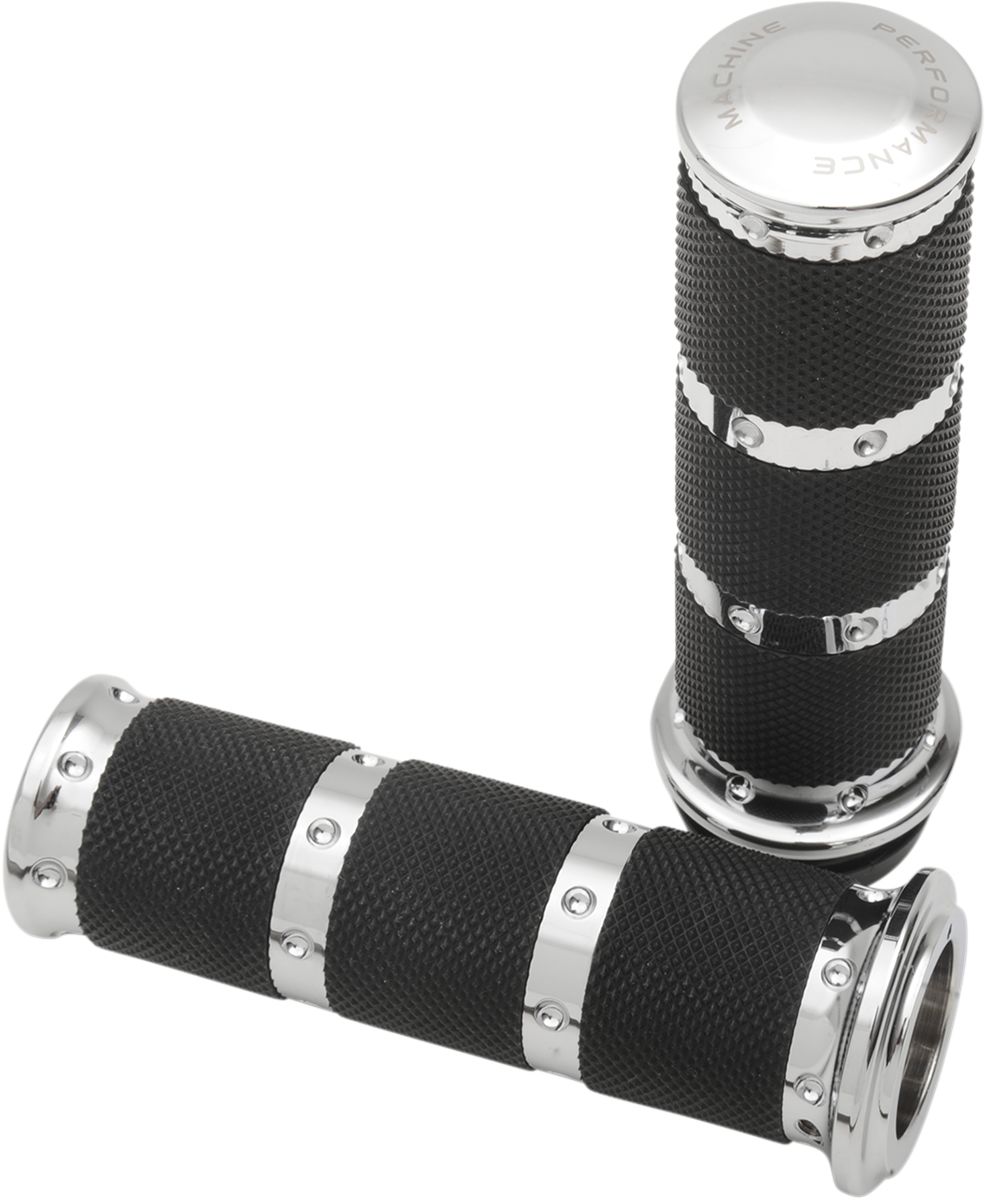 Performance Machine Contour XLS Grips In Chrome For 2008-2023 Harley ...