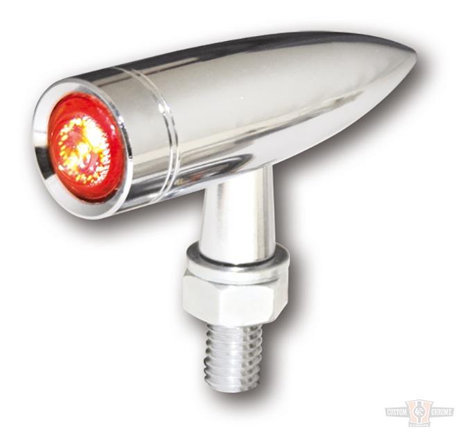 Highsider Mono Bullet LED Taillight, Long in Chrome Finish (900262 ...