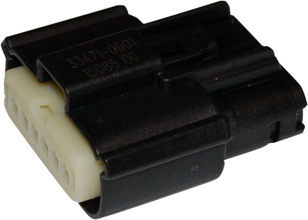Namz Molex 6-Position Female Connector, Single Row in Black Finish For ...