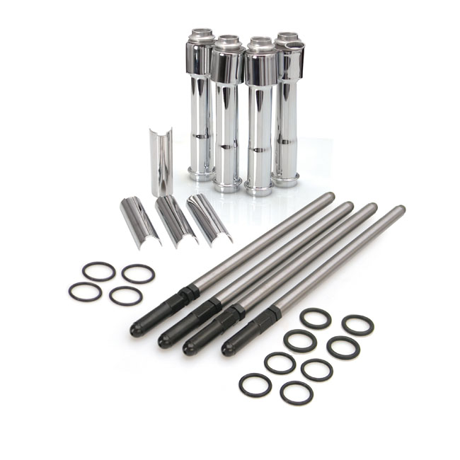 S&S Chromoly Pushrod & Cover Kit Including Adjustment Chromoly Pushrods ...