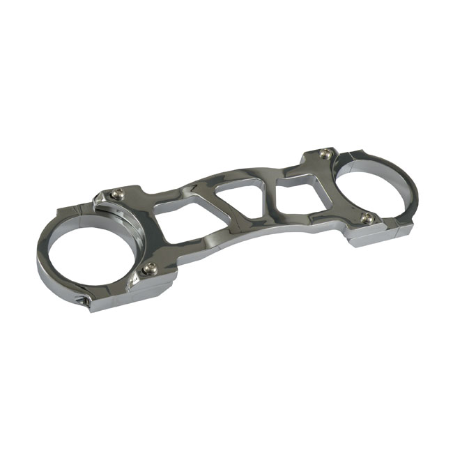 DOSS Slotted Fork Brace In Chrome Aluminium For 41mm Fork Tubes For ...