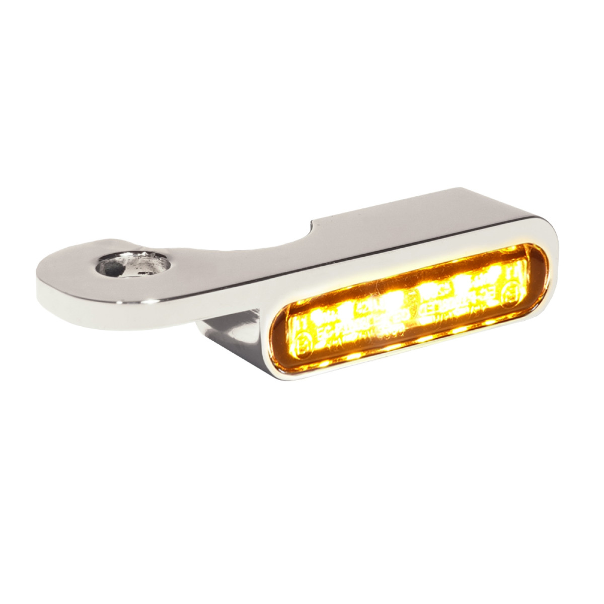 Heinz Bikes LED Handlebar Turn Signals in Natural/Chrome Finish For ...