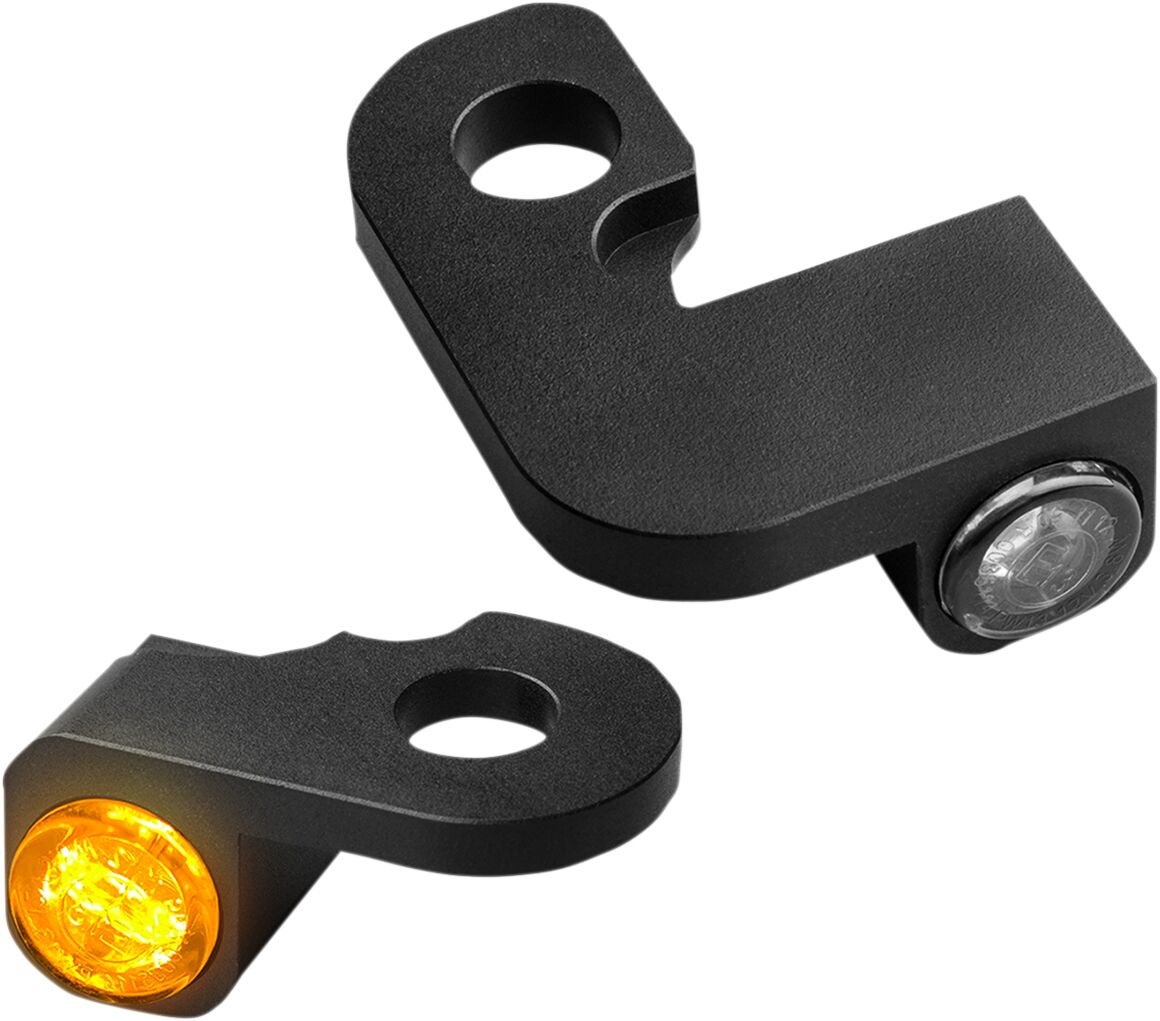 Heinz Bikes NANO Series LED Handlebar Turn Signals in Black Finish For ...