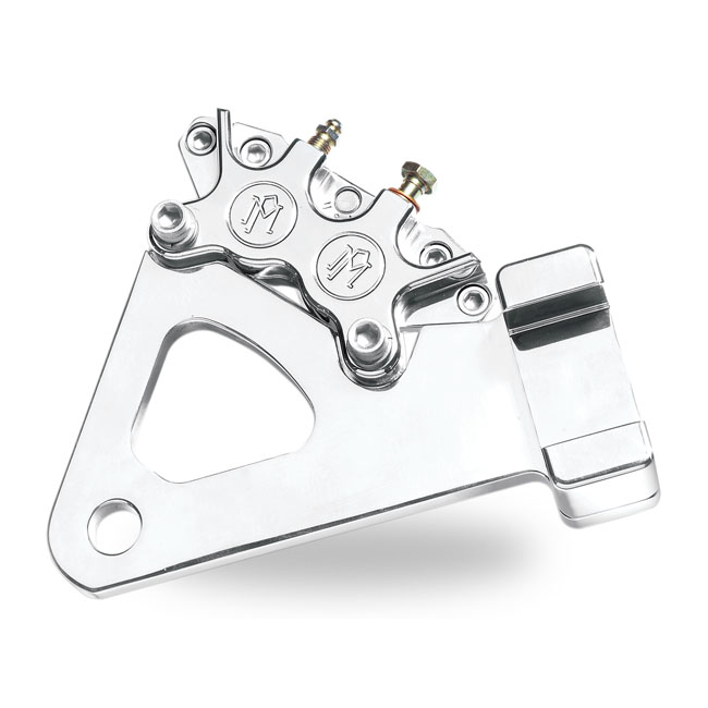 Performance Machine Rear 4 Piston Caliper Bracket in Polished Finish ...