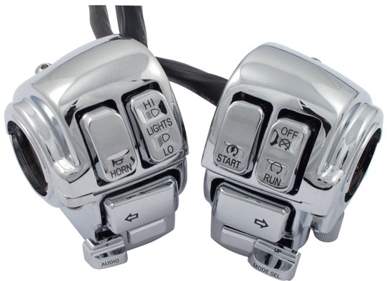DOSS Switch Housing Set in Chrome With Radio Switches. Complete with ...