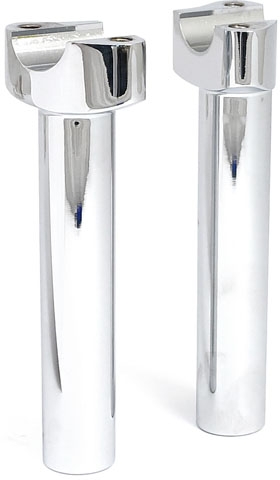 Doss Forged Aluminum Straight Risers With 6 1/2" Rise In Chrome ...