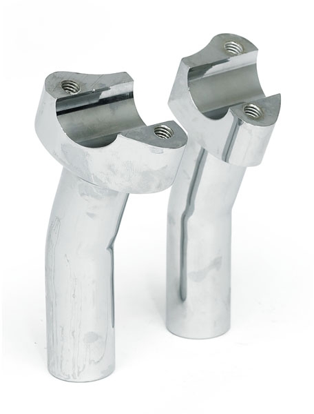 Doss Forged Aluminum Pullback Risers With 4 1/2" Rise In Chrome ...