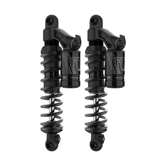 Fox Factory Standard QS3 Piggyback 12.5 Inch Shocks In Black For Harley ...