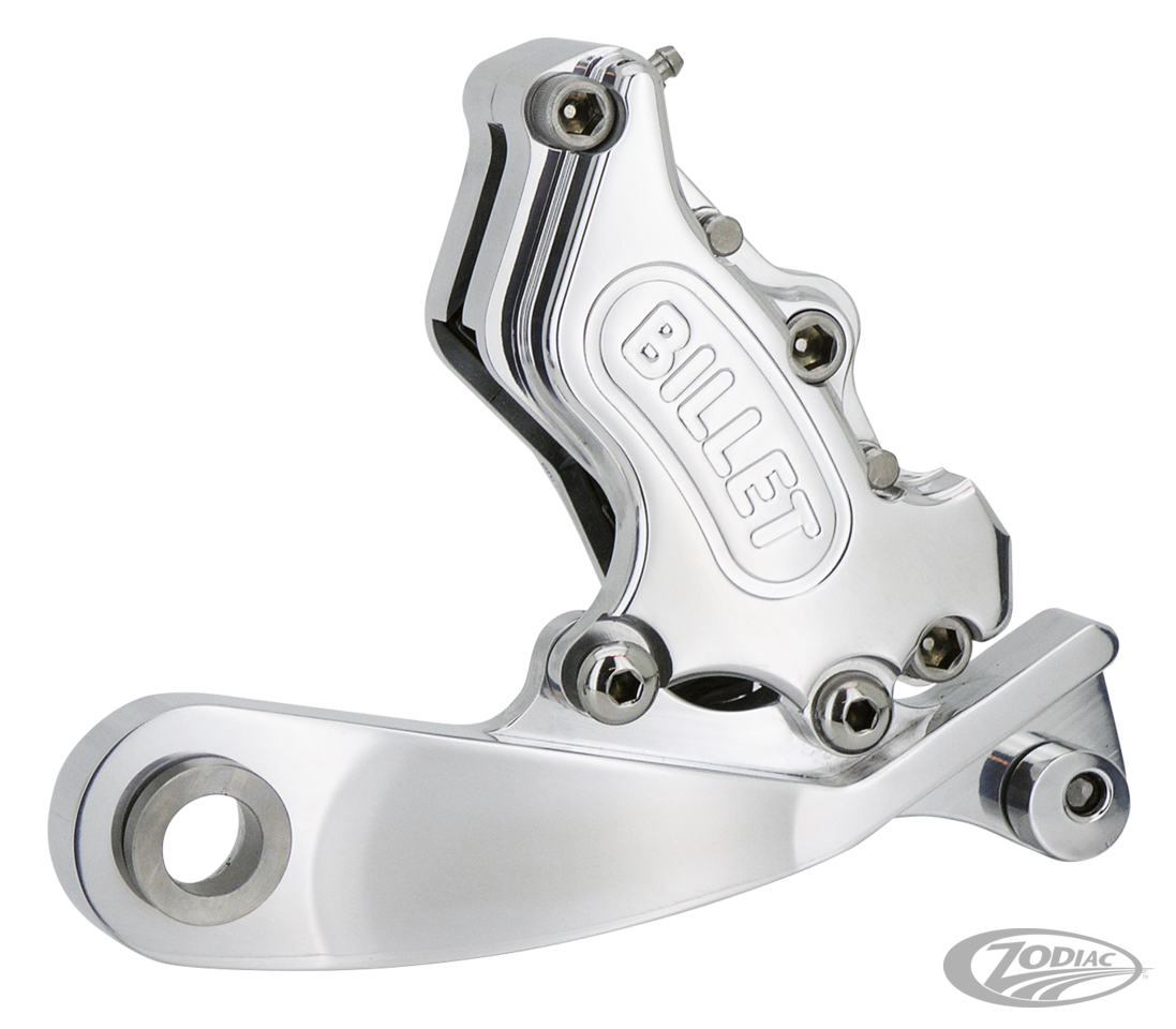 Harrison Billet 4 Piston Rear Brake Caliper With Bracket In Polished Or ...