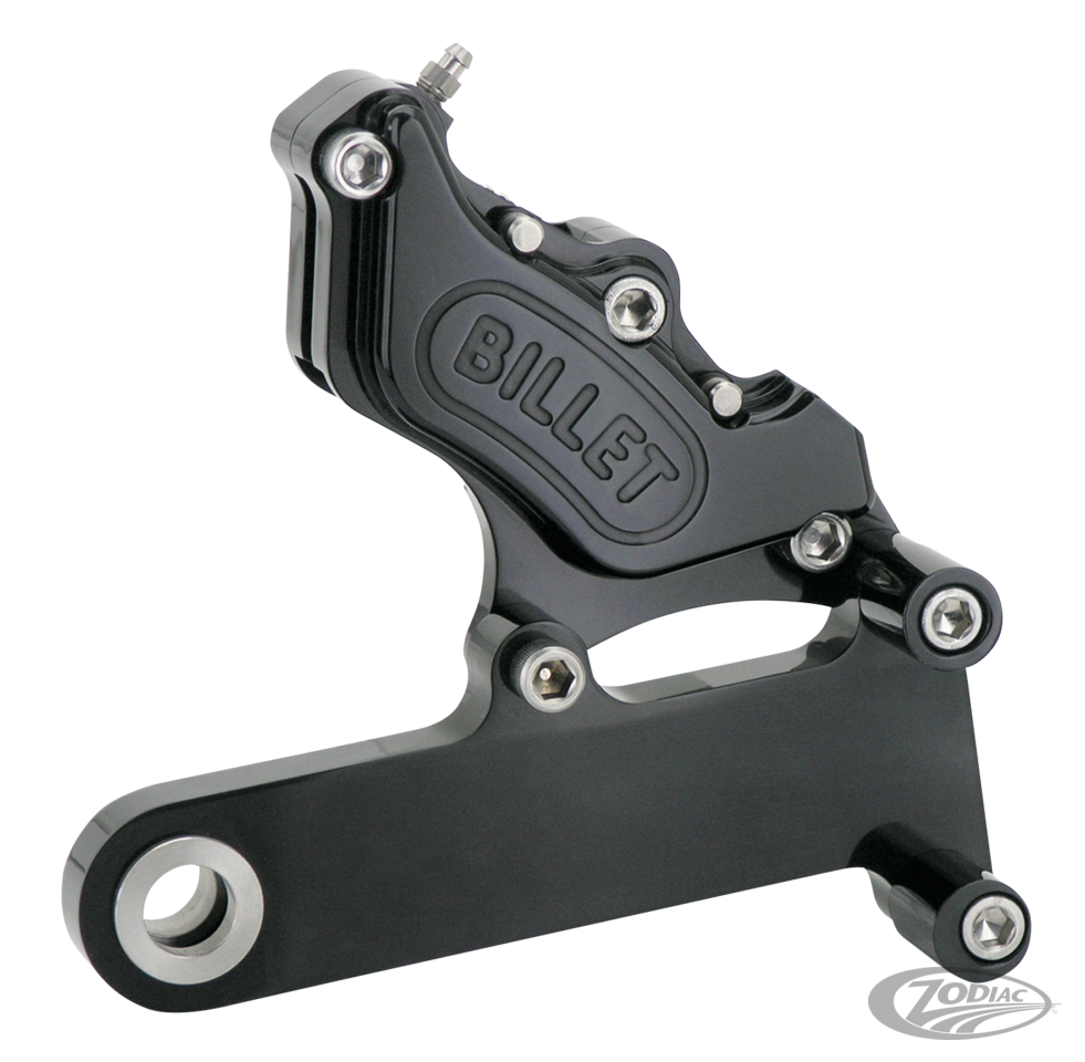 Harrison Billet 4 Piston Rear Brake Caliper With Bracket In Polished Or ...