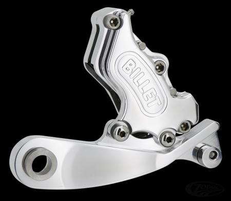 Harrison Billet 4 Piston Rear Brake Caliper With Bracket In Polished Or ...