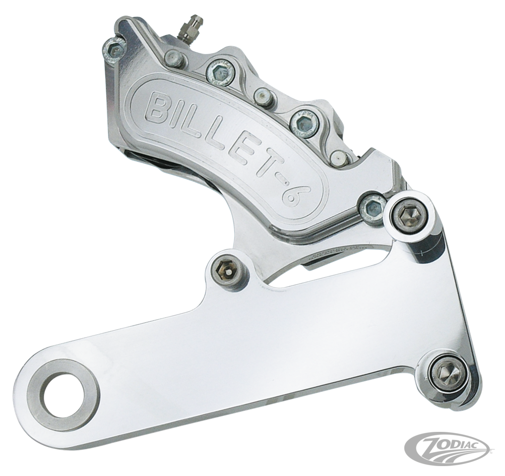 Harrison Billet Rear Mini 6 Piston Caliper With Bracket In Polished Or ...