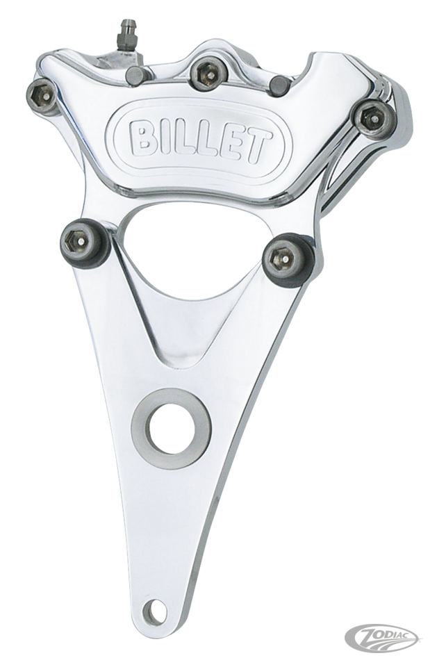 Harrison Billet 4 Piston Rear Brake Caliper With Bracket In Polished Or ...