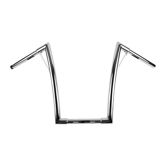 Burly Brand 1 1/4 Inch Louie 16 Inch Handlebar In Chrome For Harley ...