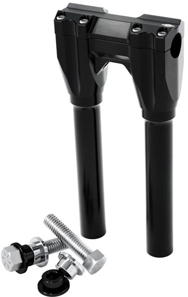 Kraus Straight 10 Inch Riser Set With 1 1/8 Inch Clamp In Black For ...