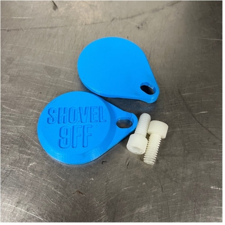 9FINGER Fabrication, Shovelhead Exhaust Port Cover Set (ARM204899 ...